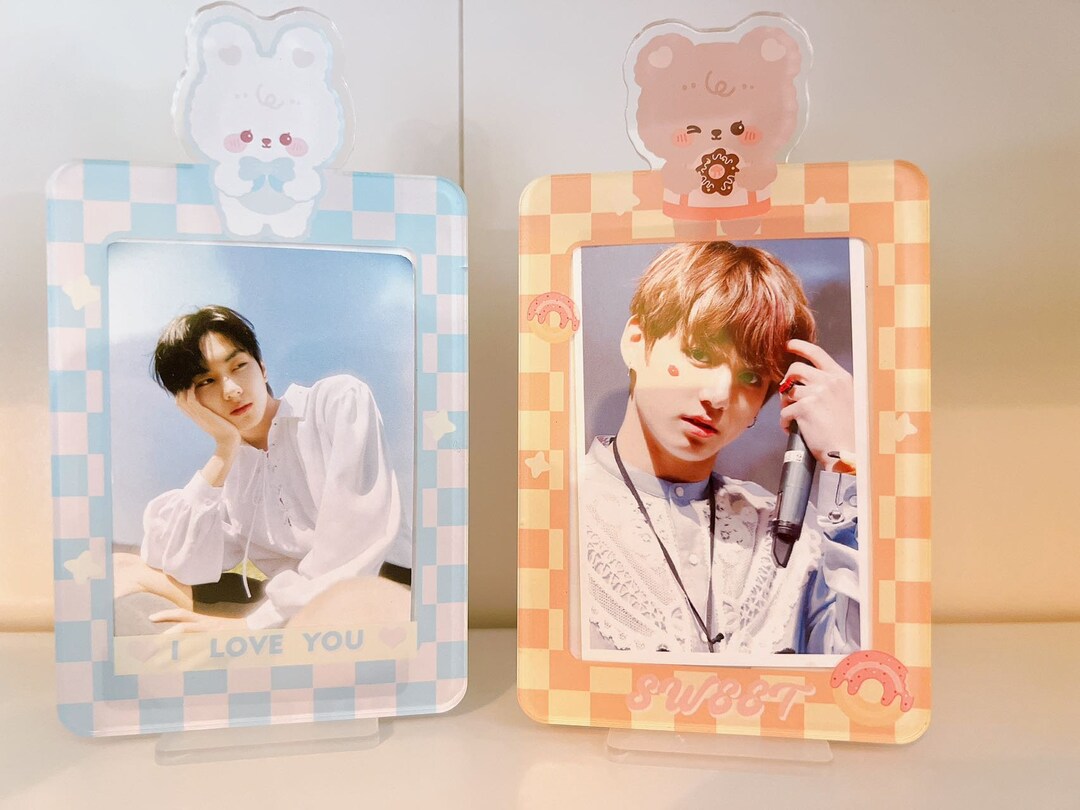 K-POP Acrylic Photocard Frame Standee Mini Photocard Acrylic - Etsy