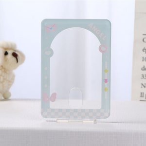 K-POP Bow Tie Acrylic Photocard Frame Standee Mini Photocard Acrylic ...