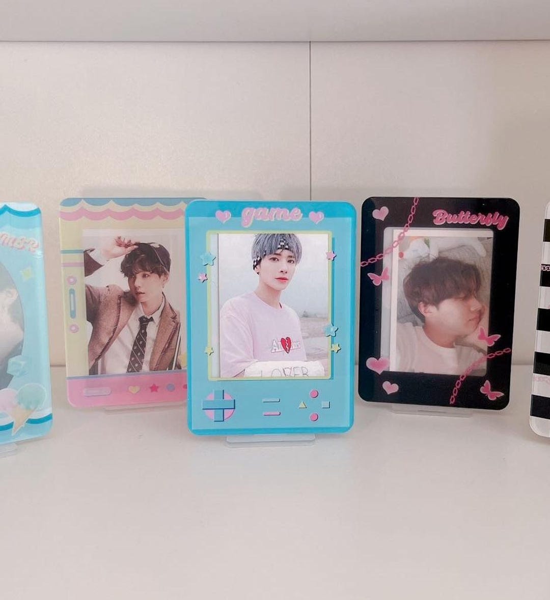 K-POP Acrylic Photocard Frame Standee Mini Photocard Acrylic Plastic ...