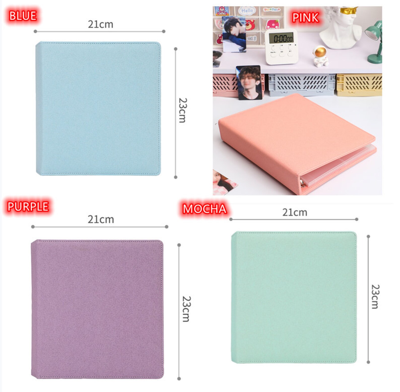 346 Inch Large Twinkle Leather Photo Card Binders Korean - Etsy