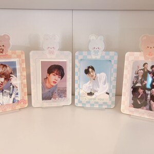 K-POP Acrylic Photocard Frame Standee Mini Photocard Acrylic Plastic ...