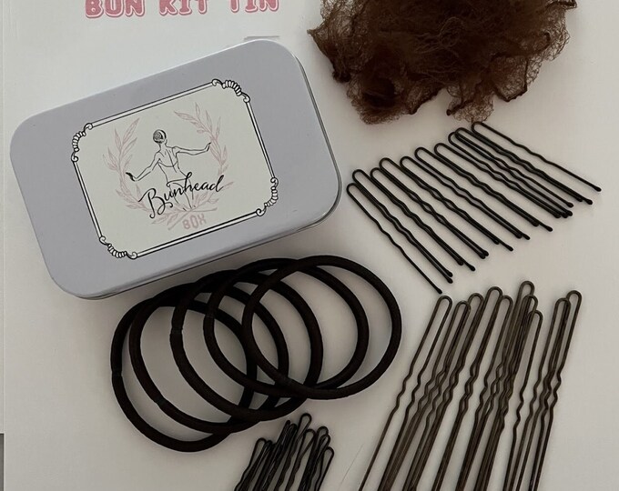 Bun Kit Tin; Dancer Gift; Hair Pin Tin; Ballet Bun Maker - Etsy