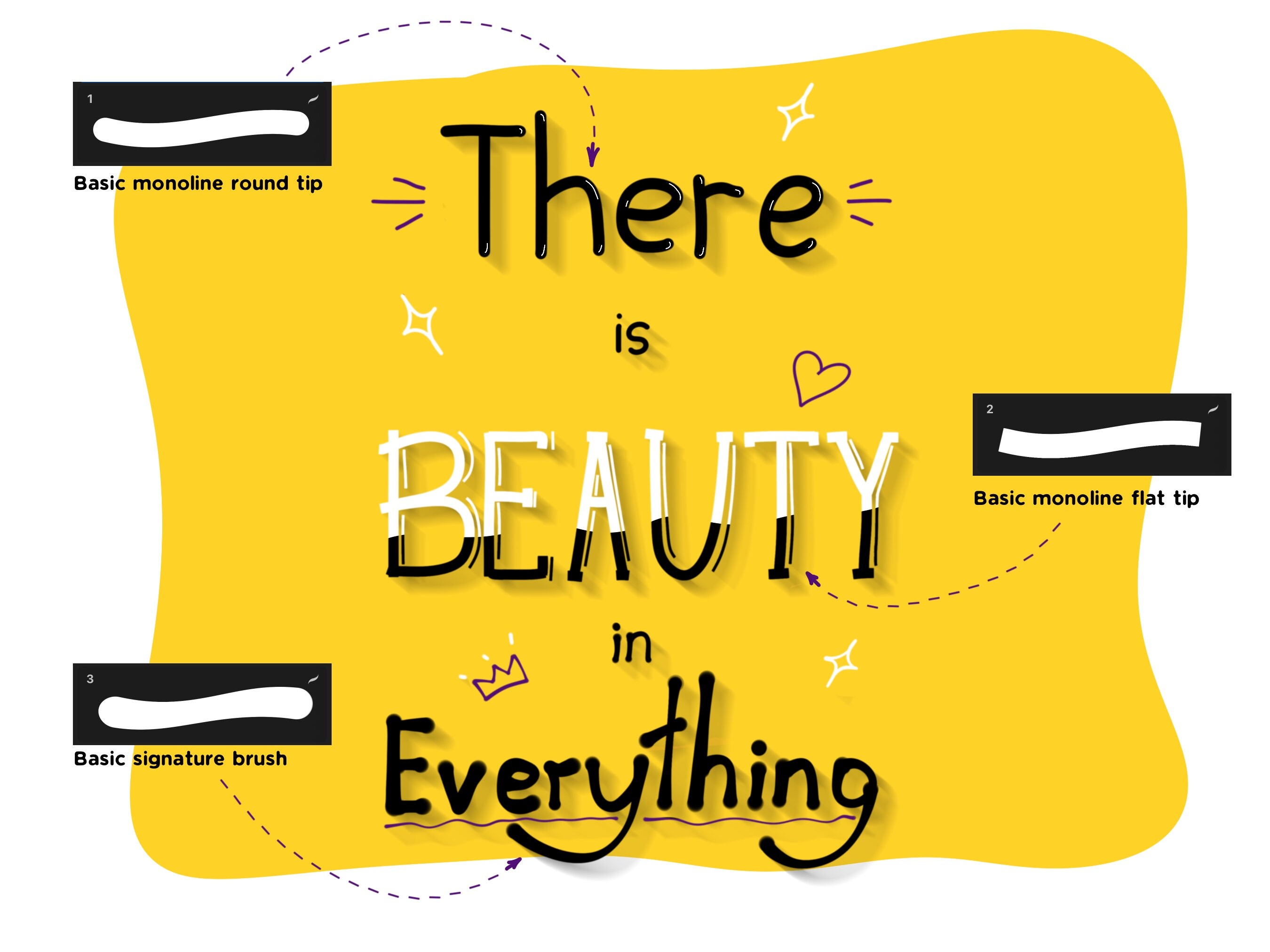 Procreate Lettering Brushes, Lettering Brush Set, Calligraphy Brushes, Lettering Grids - Etsy