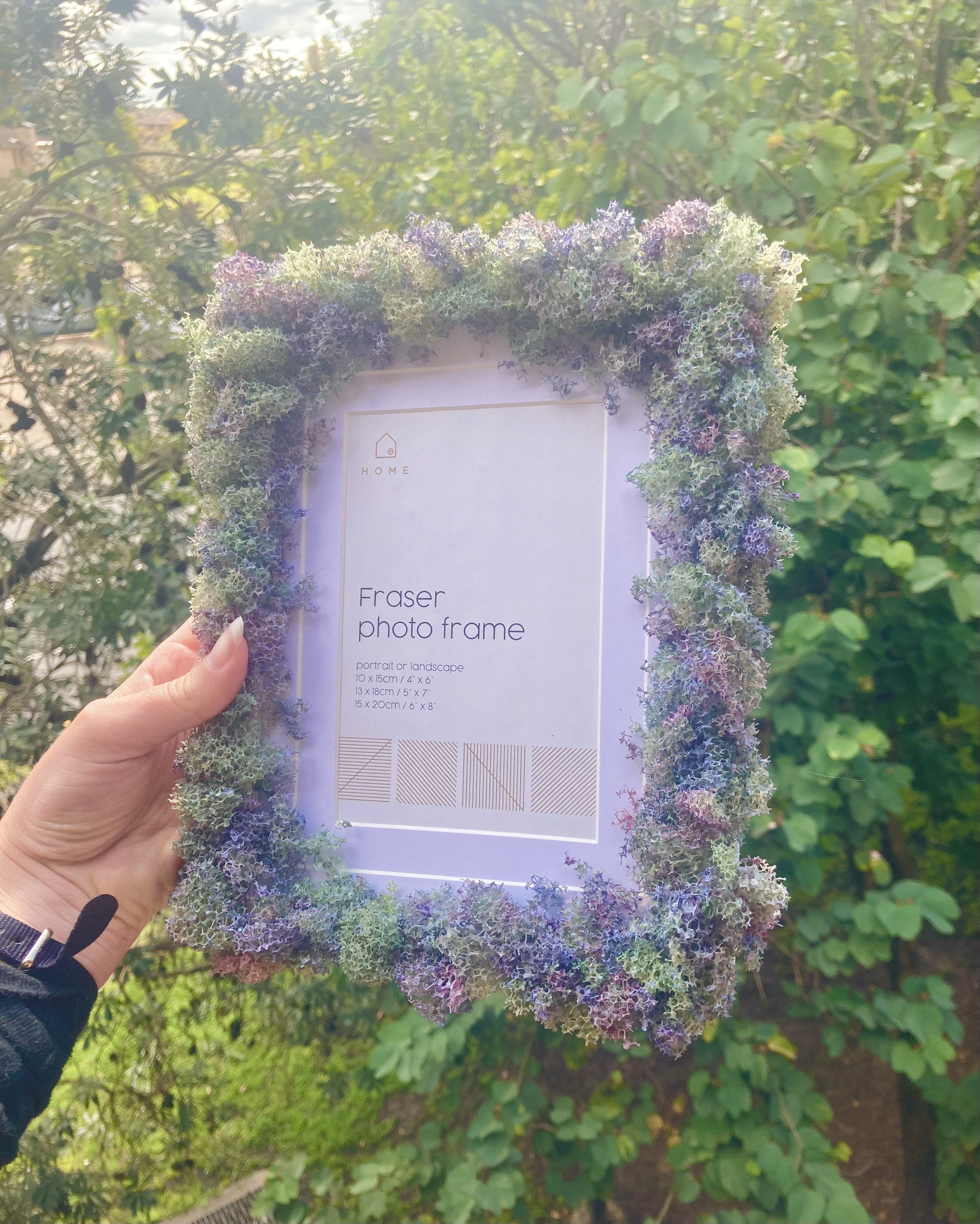 Luna Purple Frame. Small Photography Frame. Portrait Frame. Modern ...