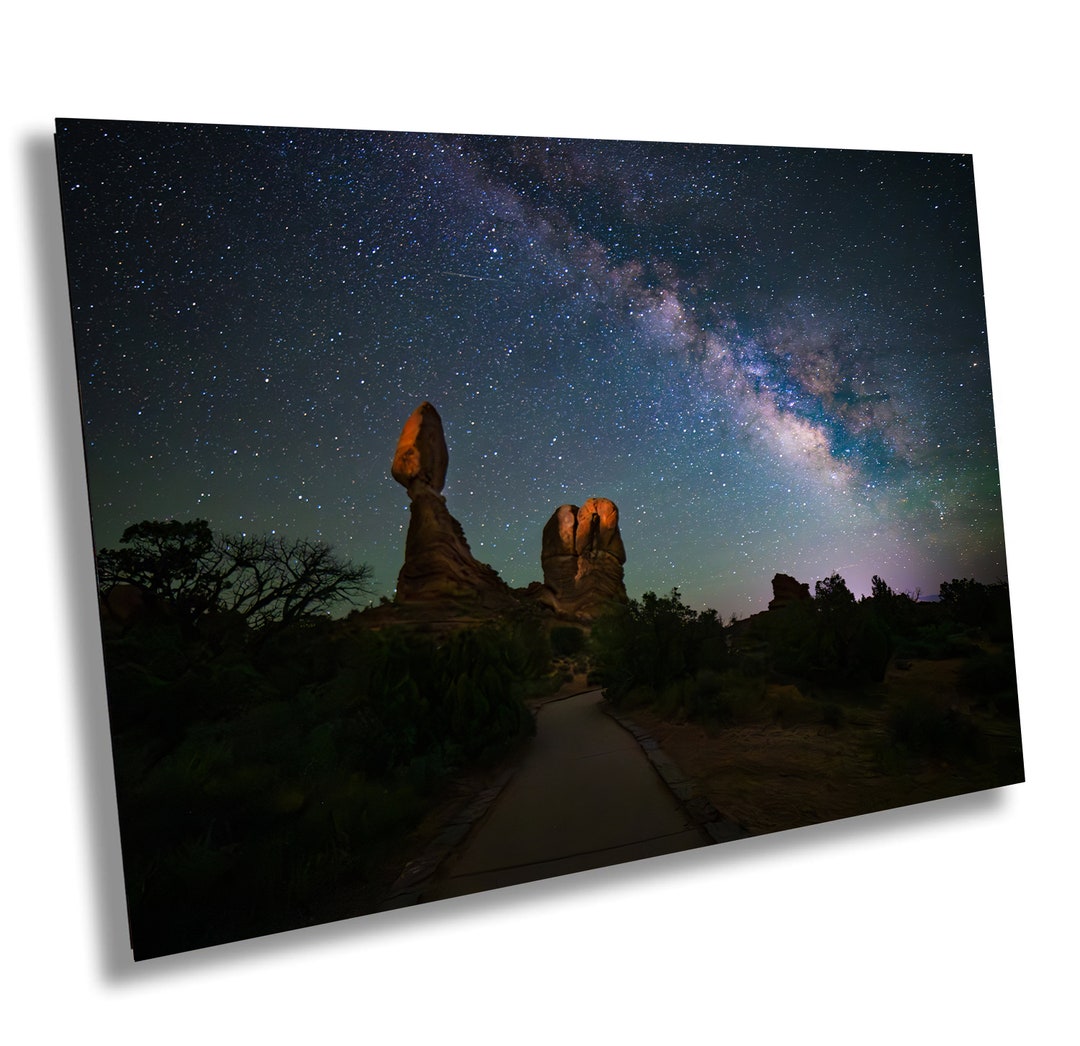 Balanced Rock Milky Way Photo Print, Arches National Park Starry Sky ...