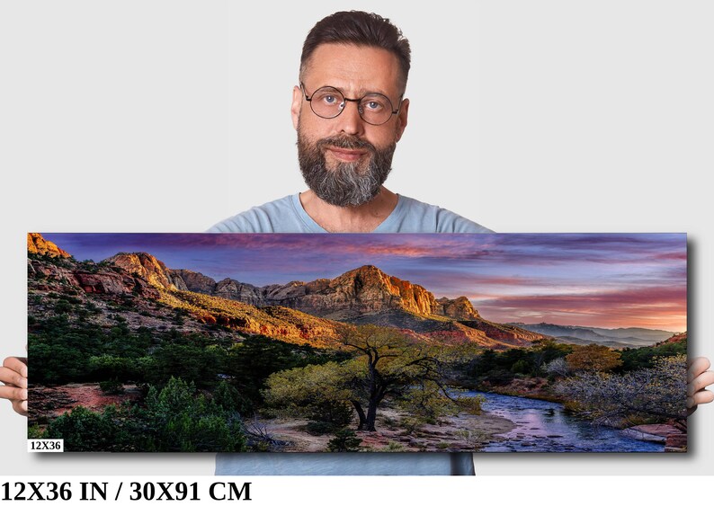 Majestic Guardian: the Watchman in Zion National Park Utah Sunrise ...