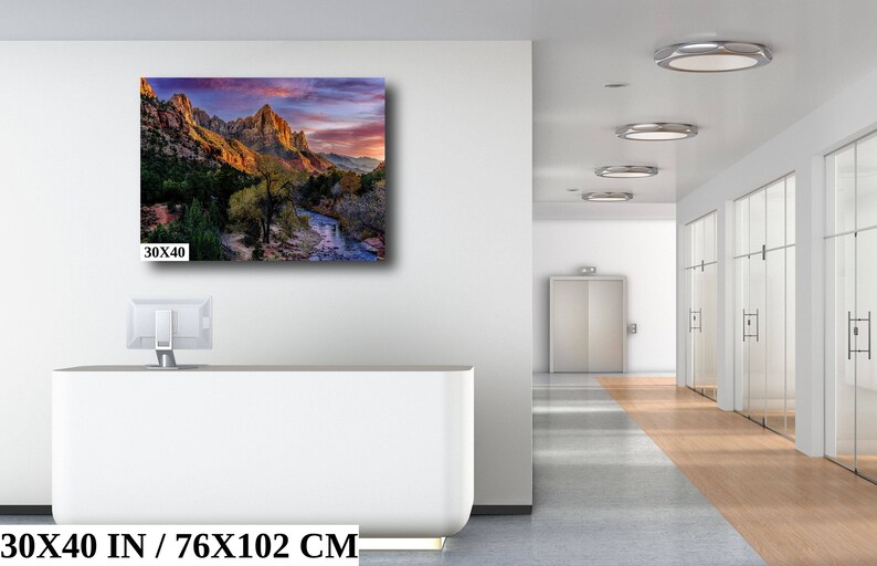 Majestic Guardian: the Watchman in Zion National Park Utah Sunrise ...