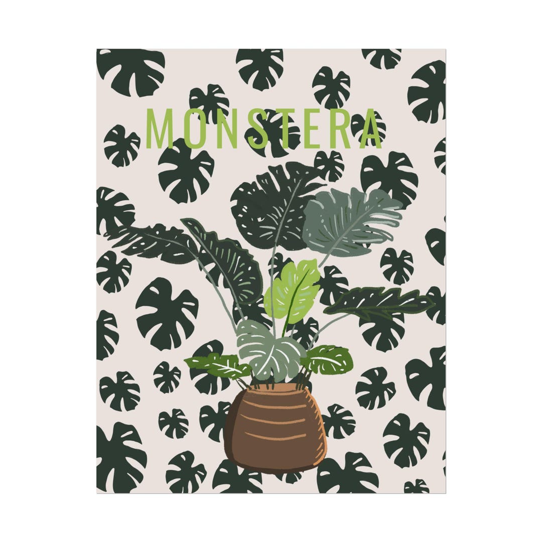 Monstera Posters - Etsy