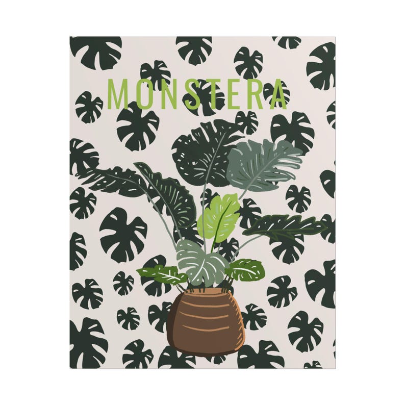 Monstera Posters - Etsy Canada