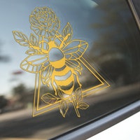 Bee Happy Vinyl Decal Sticker, Car, Laptop - Etsy