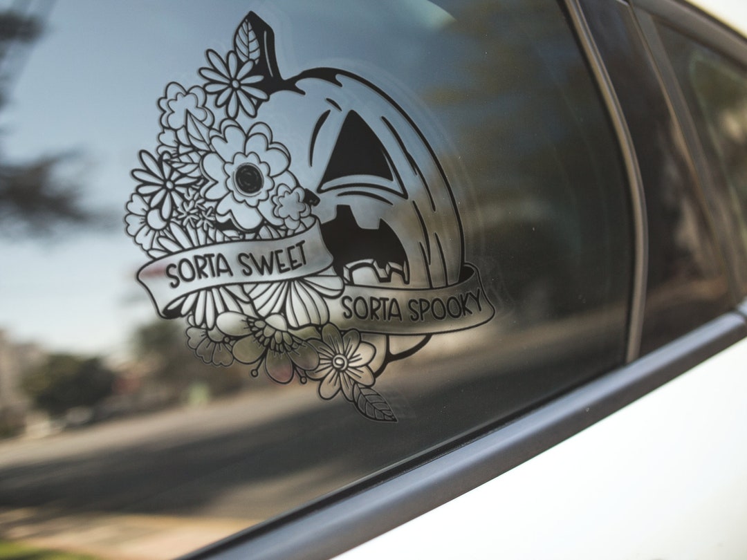 Sorta Sweet, Sorta Spooky Decal - Sticker for Cars, Laptop, Vehicle ...