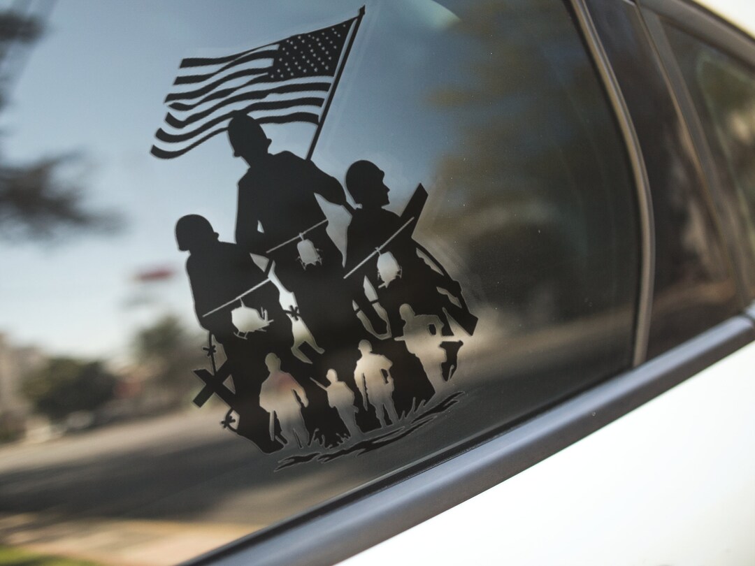 Military Solider / Marine Decal - Sticker for Cars, Laptop, Vehicle ...