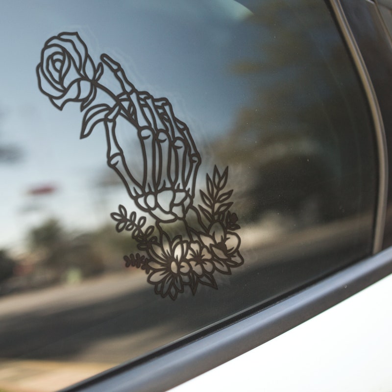 Skeleton Hand Decal - Etsy