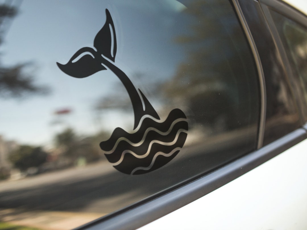 Whale Tail Decal - Sticker for Cars, Laptop, Vehicle, Custom. - Etsy