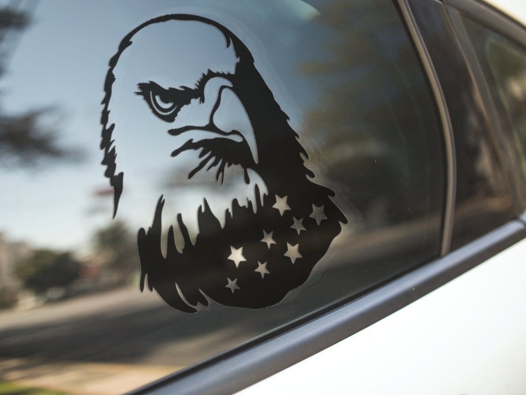 Patriotic Eagle Decal - Sticker for Cars, Laptop, Vehicle, Custom. - Etsy