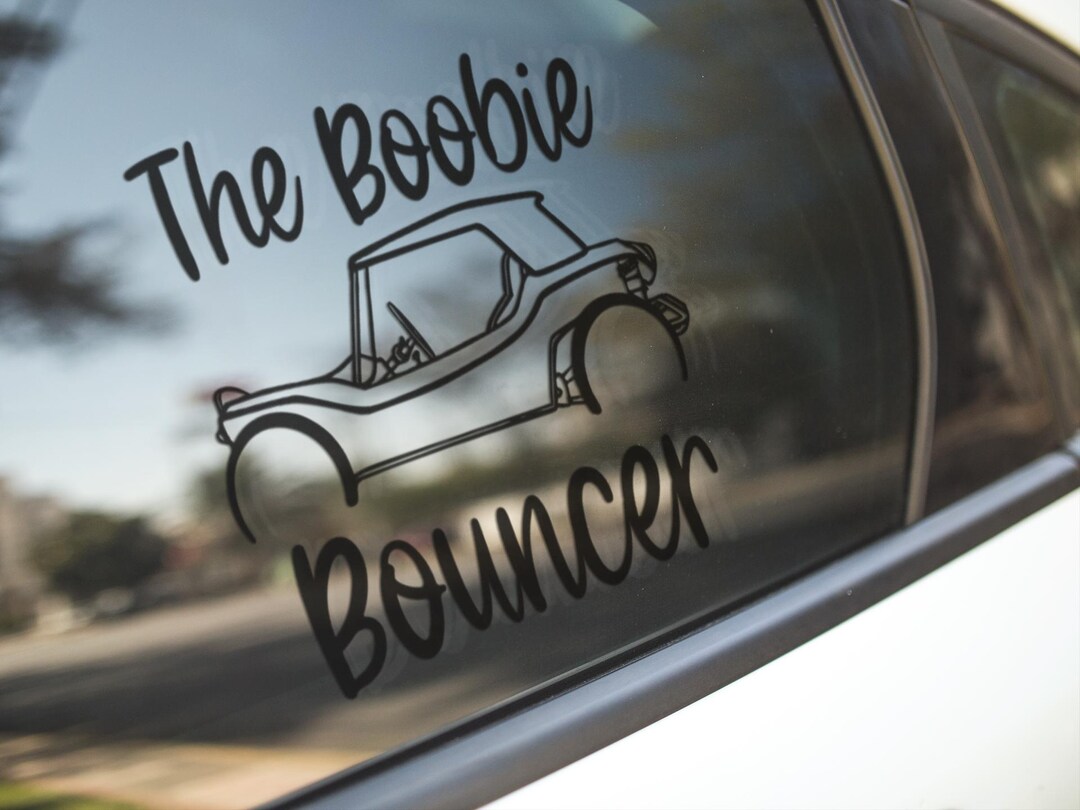 The Boobie Bouncer Buggy Decal - Sticker for Cars, Laptop, Vehicle ...