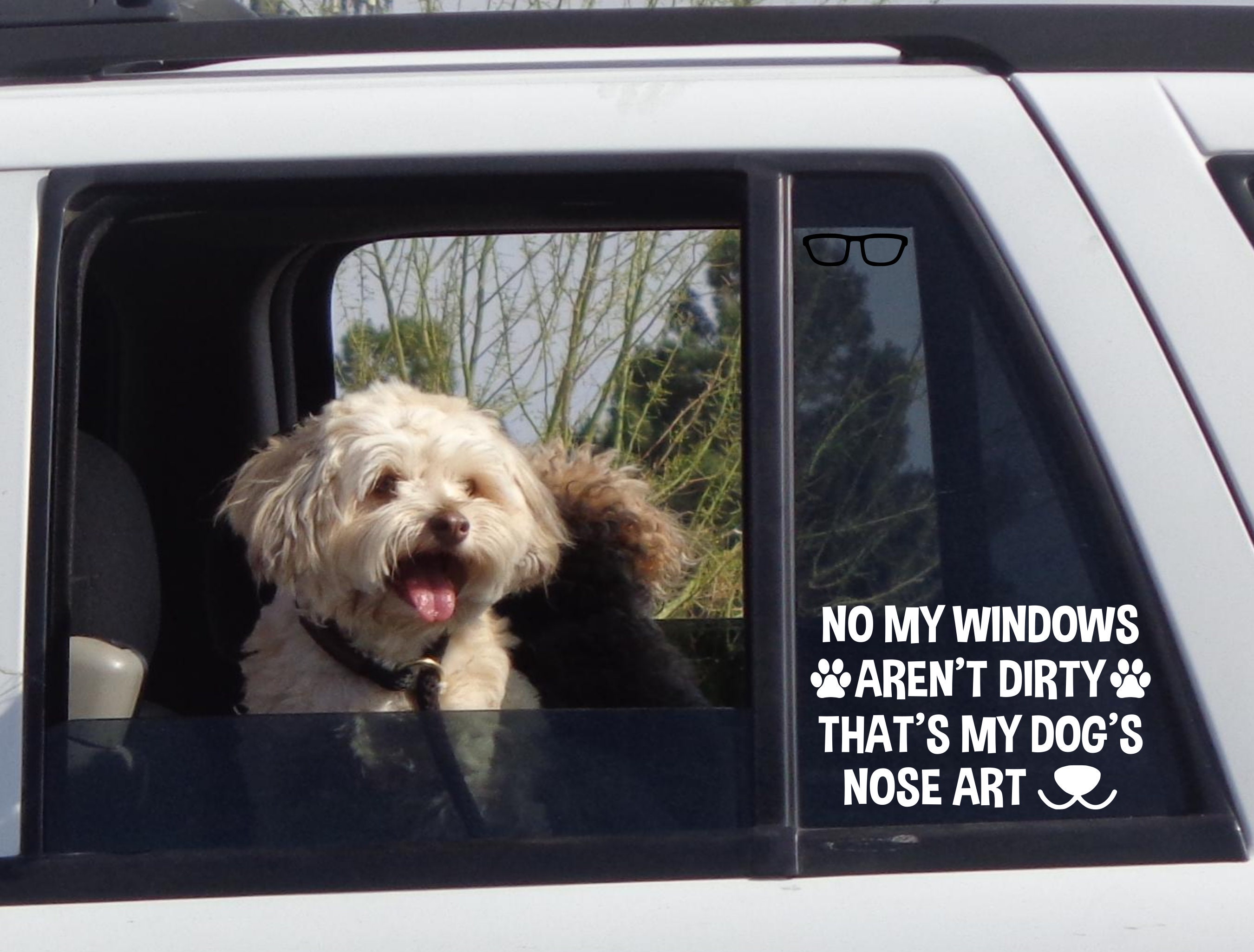 Funny Dog Nose Art Vinyl Decal: Car Window Decor - Etsy