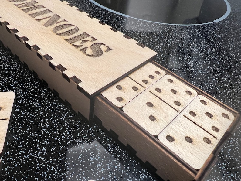 Dominoes Travel Set, Lightburn Project File, Lasercut File, Vector ...