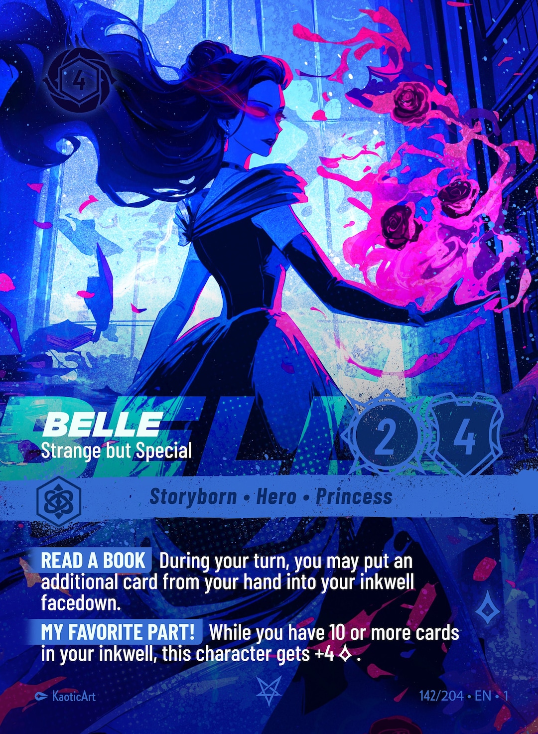 Belle Strange but Special Lorcana Proxy - Etsy