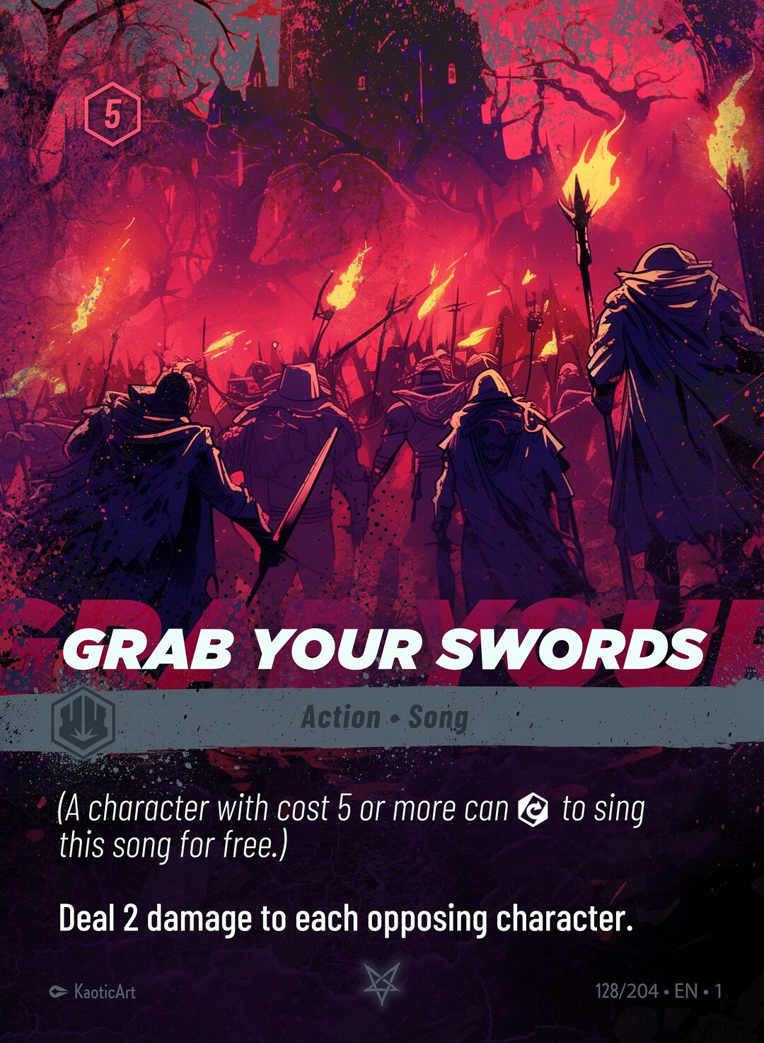 Grab Your Swords Lorcana Proxy - Etsy