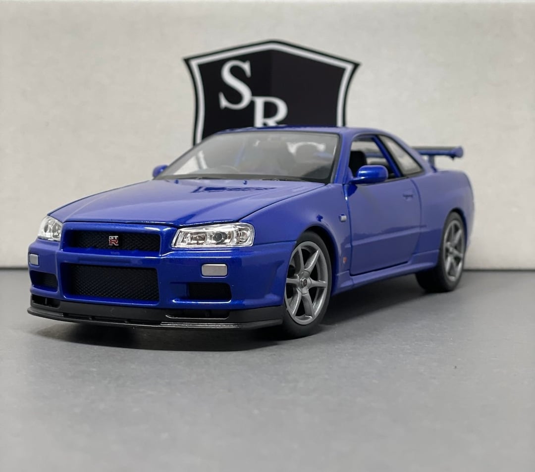 Nissan Skyline GTR R34 - Welly 1:24 Diecast - Etsy