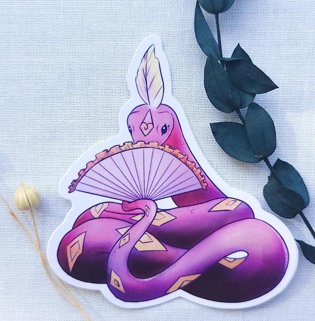 Fancy Snake Sticker - Etsy