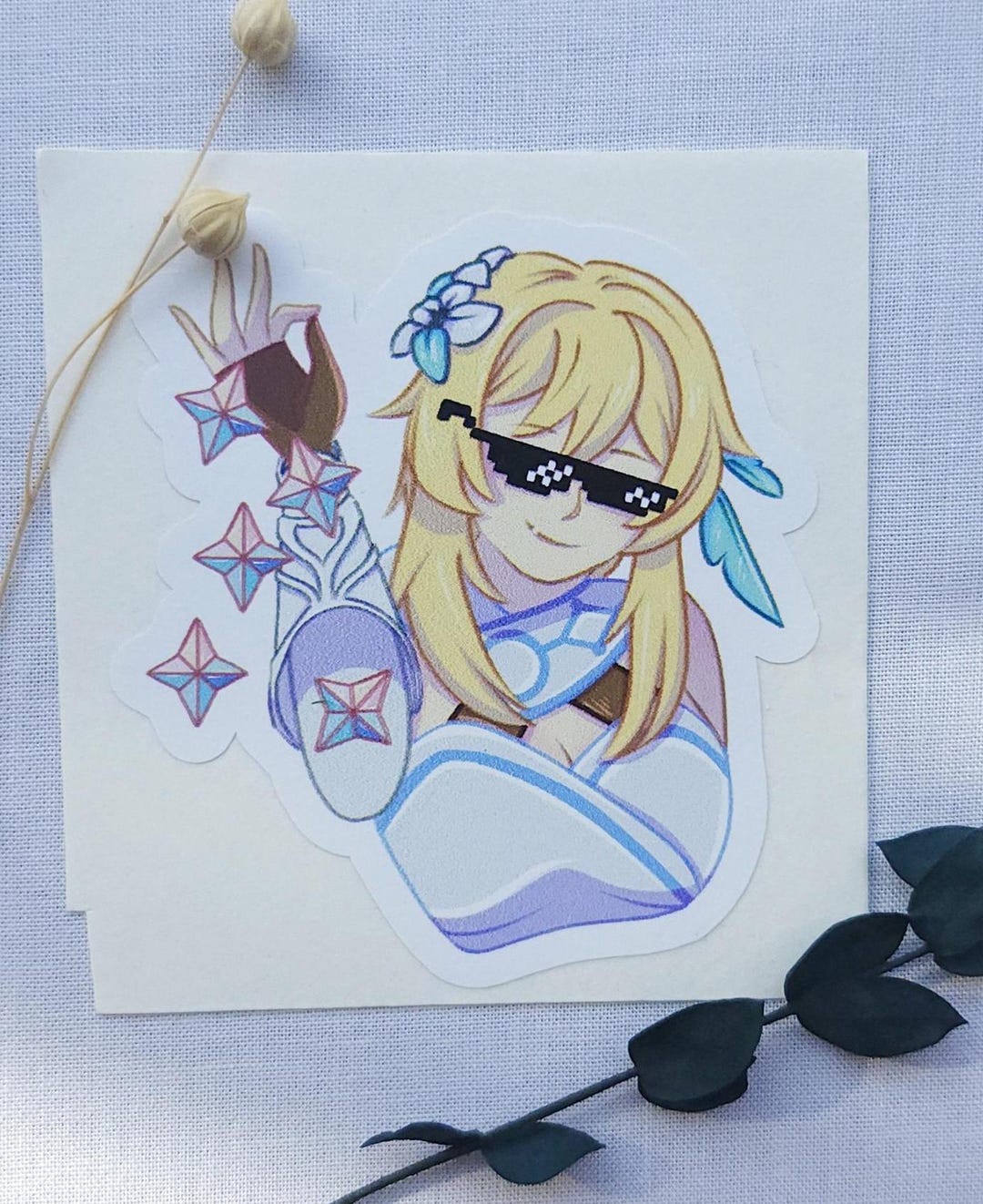 Lumine Genshin Impact Sticker - Etsy