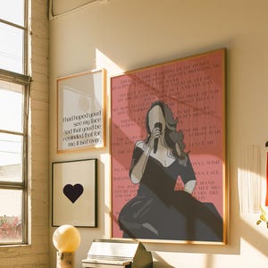 Abstract Pop Singer Fan Art Poster Las Vegas Concert 2024 Music Fans ...