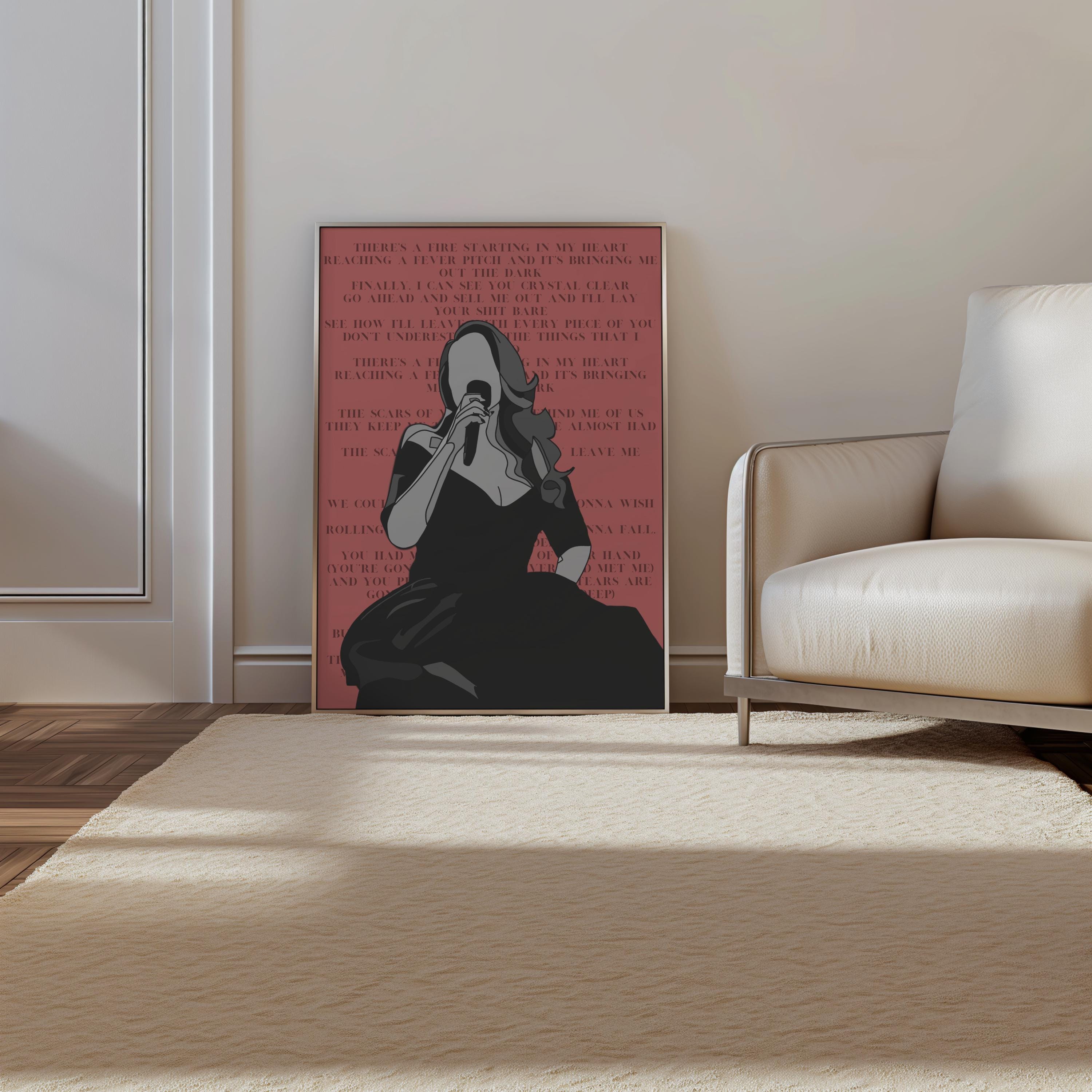 Abstract Pop Singer Fan Art Poster Las Vegas Concert 2024 Music Fans ...