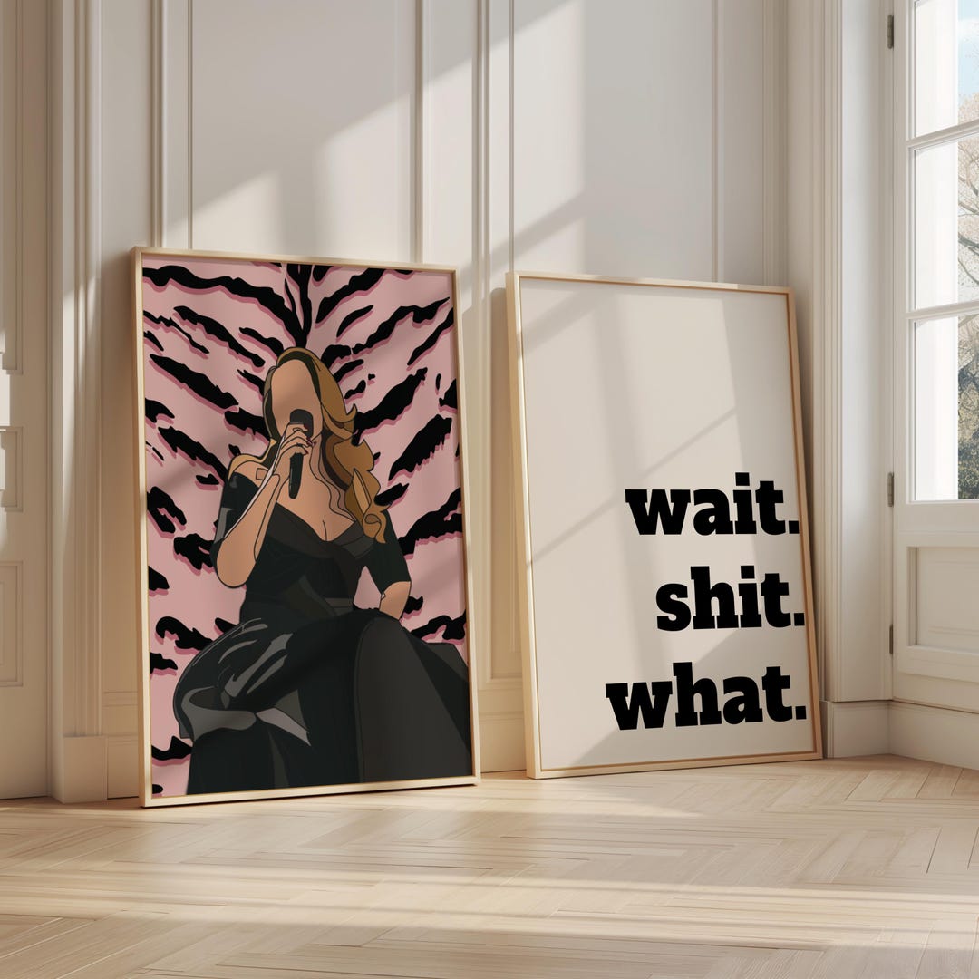 Abstract Pop Singer Fan Art Poster Las Vegas Concert 2024 Music Fans ...