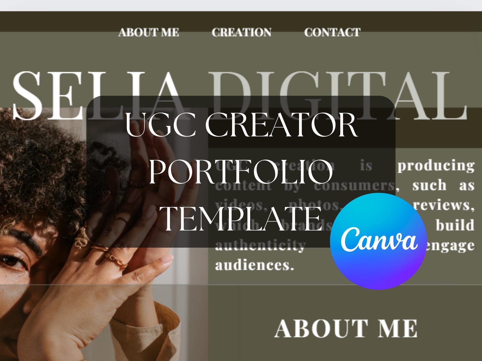 UGC Portfolio Template, UGC Website, UGC Template, Ugc Media Kit ...