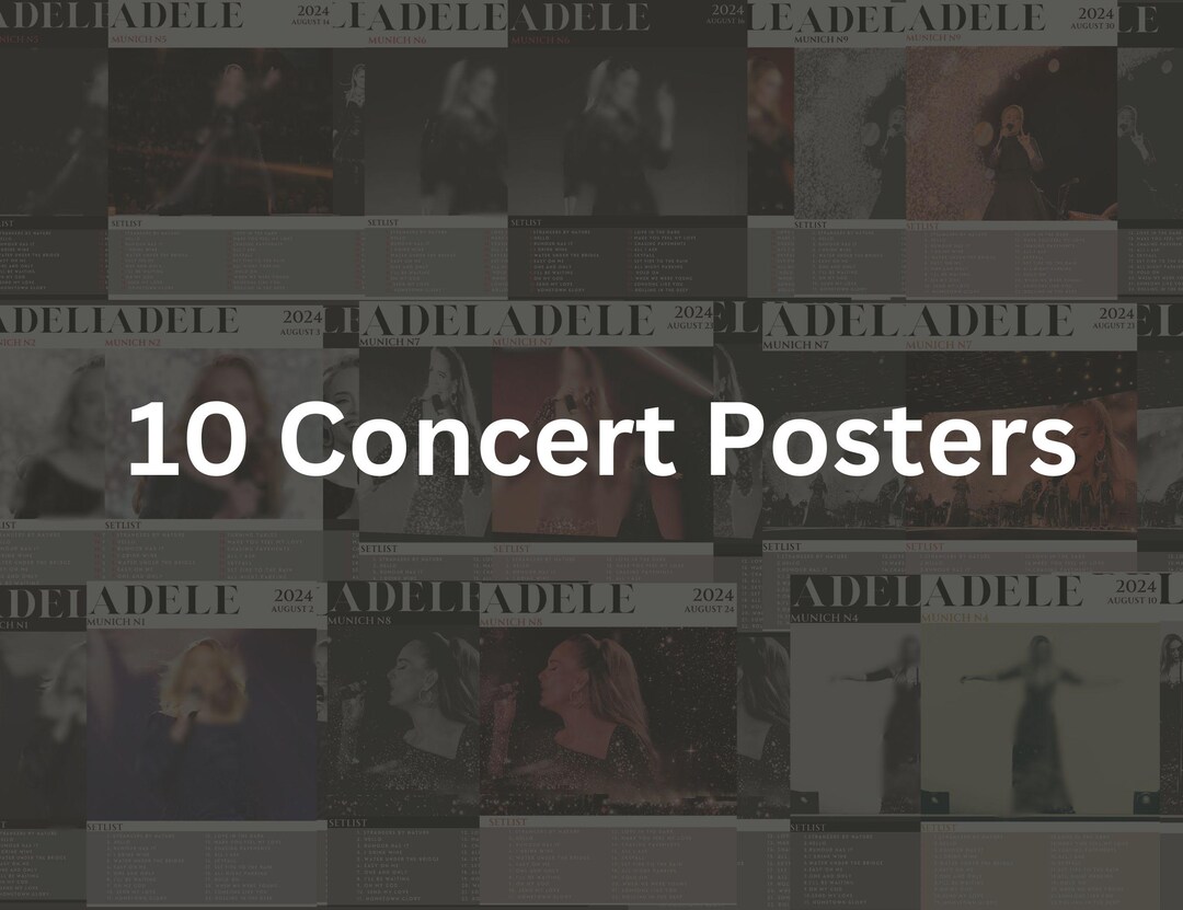 Ten Posters of Live Concert | Nights Inspired Munich 2024 Retro Song ...