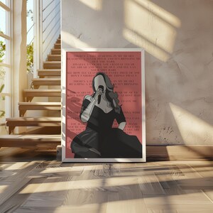 Abstract Pop Singer Fan Art Poster Las Vegas Concert 2024 Music Fans ...