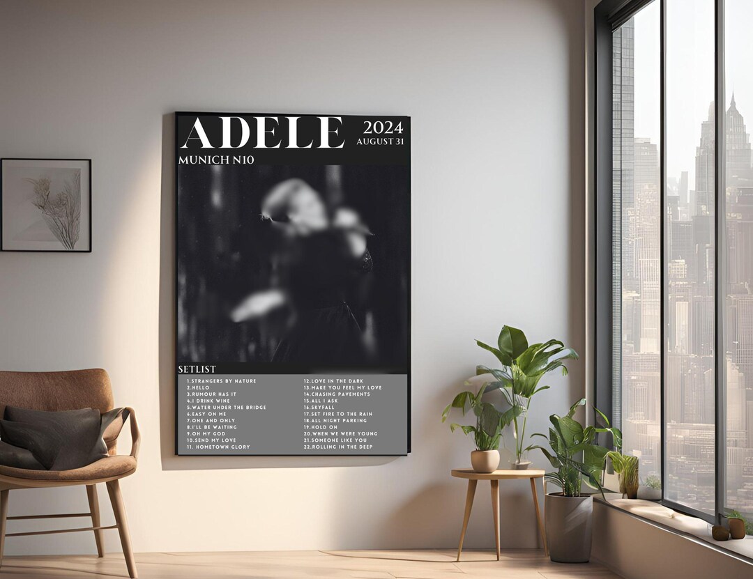 Night Ten Live Concert Inspired 2024 Retro Poster With Song Setlist Pop ...