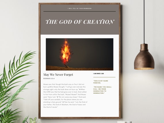 Exodus Bible Verses Modern Christian Art Minimalistic - Etsy