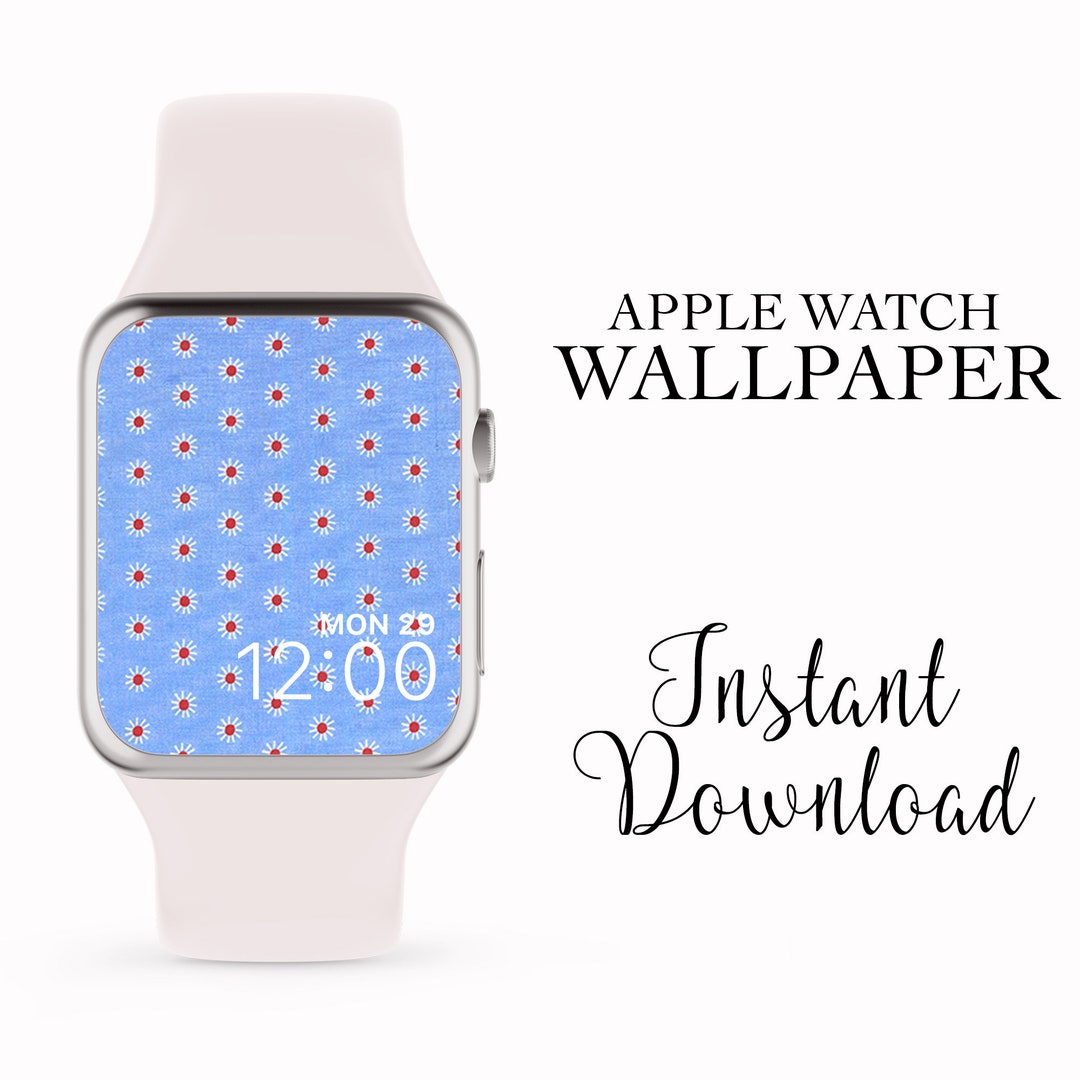 Apple Watch Face Wallpaper Daisy Fabric From 1800s French - Etsy Ireland