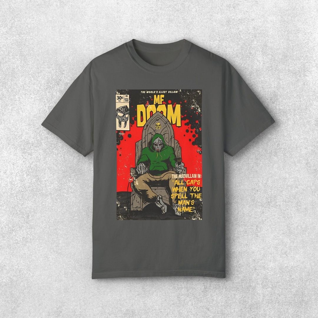 Singer Mf Doom Madlib Madvillain Comic Book Vintage Shirt the Masked ...