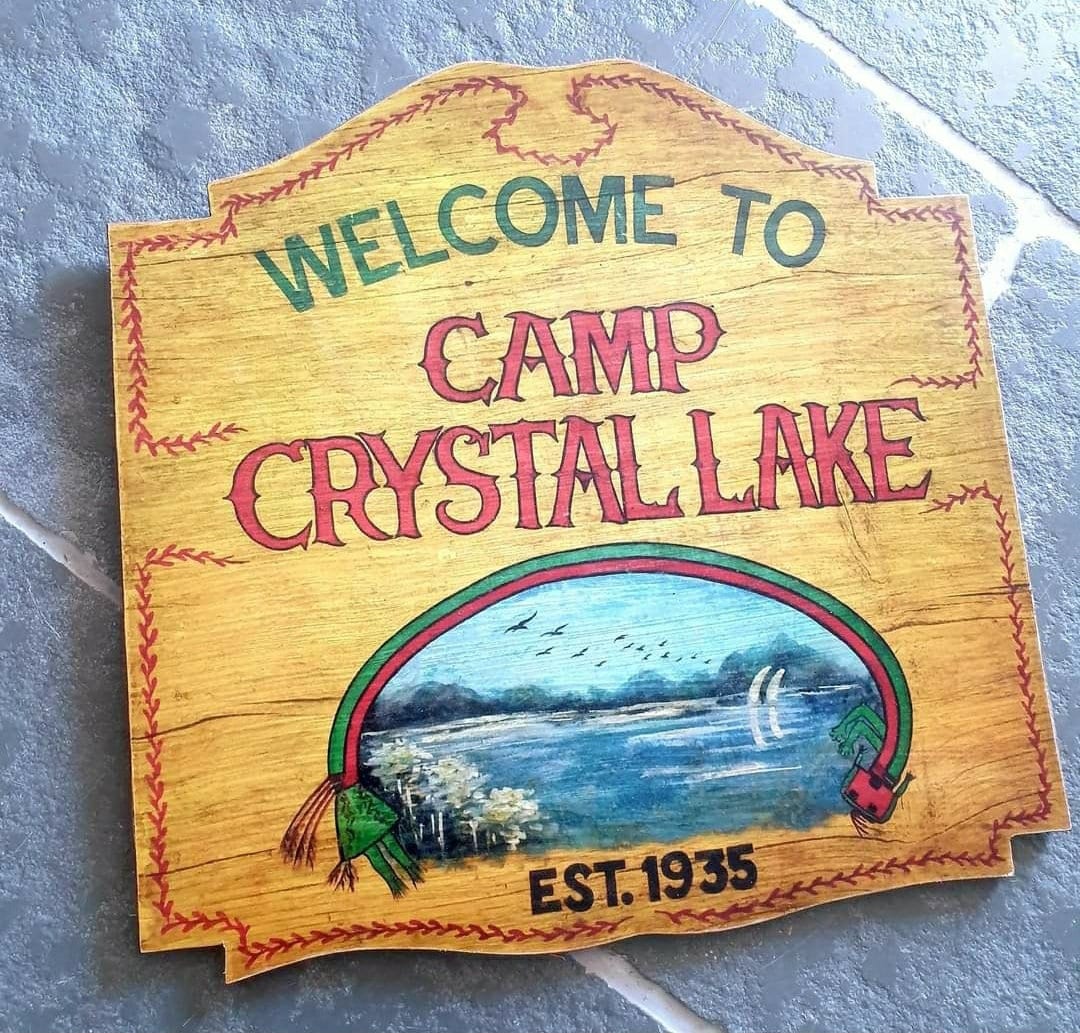Large Camp Crystal Lake Sign Friday the 13th Jason Voorhees. INSTANT ...