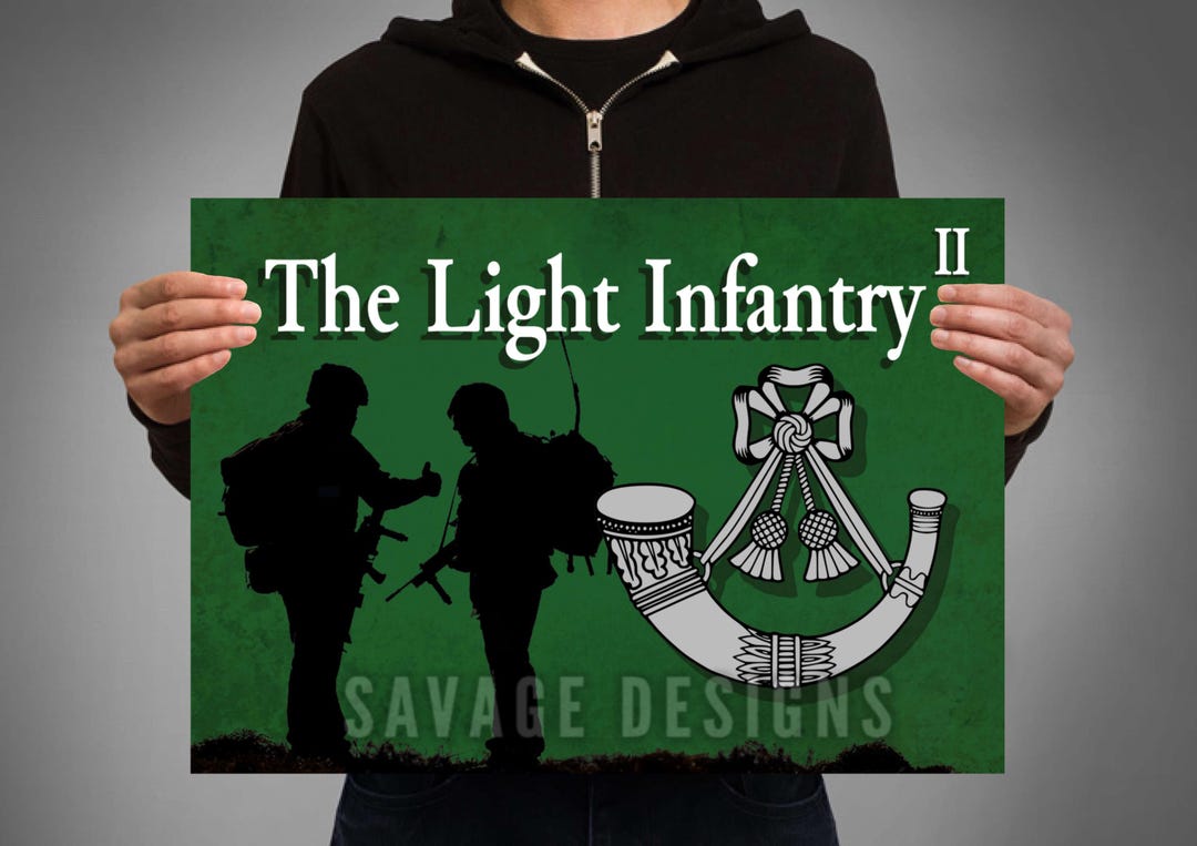British Army Poster - 2nd Battalion the Light Infantry. British Armed ...