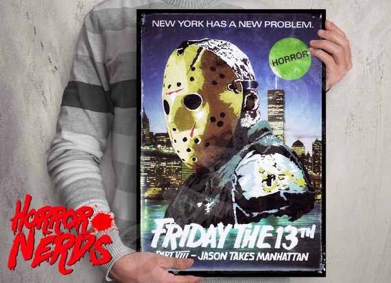 Jason Voorhees friday the 13th Part 8 Poster Jason Takes - Etsy