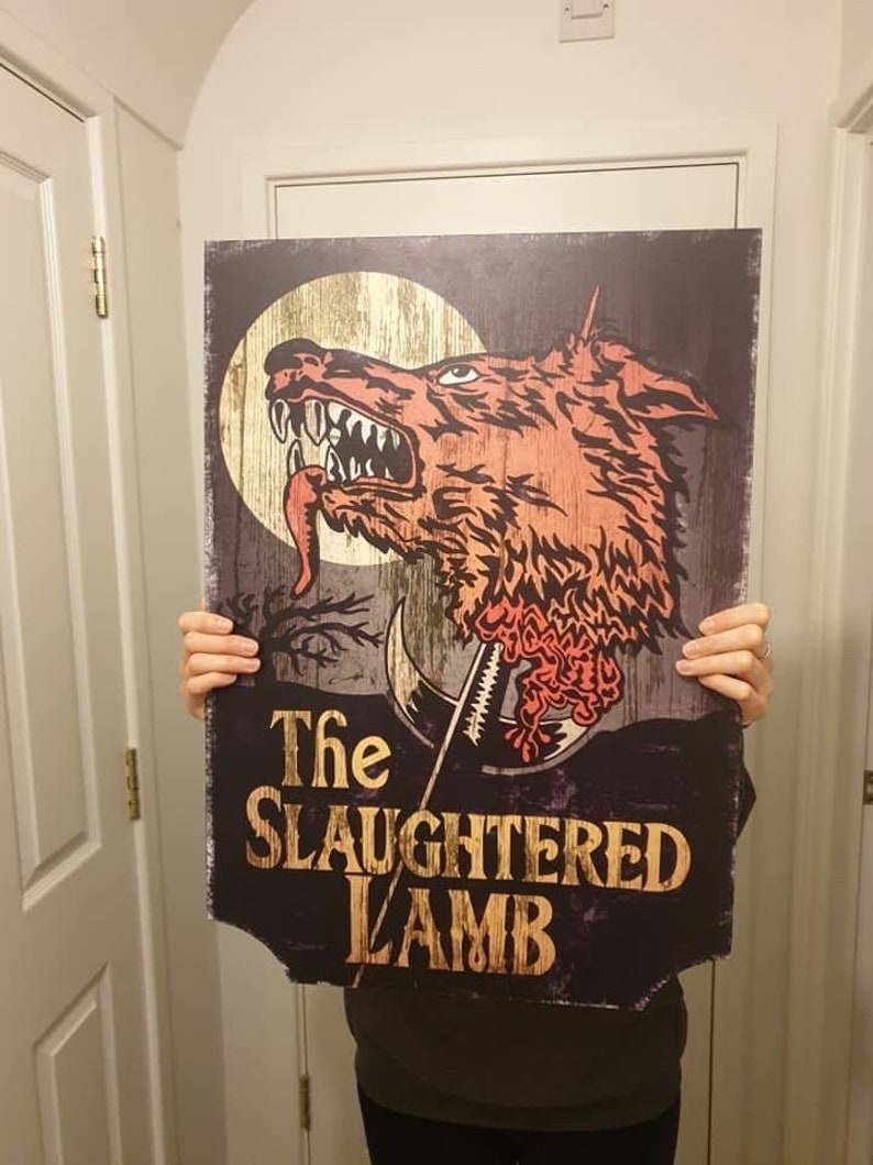 The Slaughtered Lamb Sign. American Werewolf in London. - Etsy