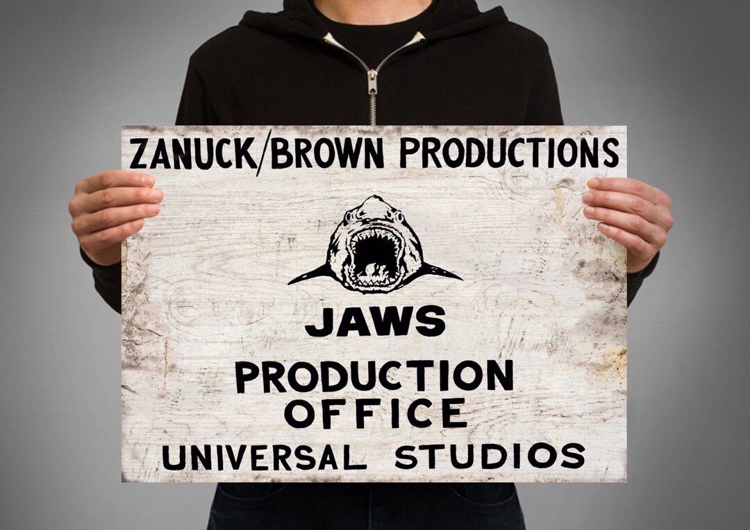 Jaws Production Office Sign. Poster Print. Amity Island. Brody Quint ...