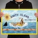 Jaws Welcome to Amity Island Billboard Sign. Poster Print. Amity Island ...