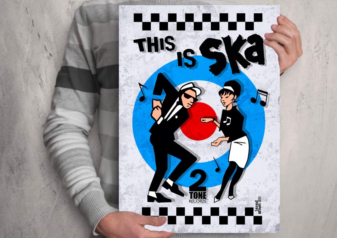 SKA 80s Music Poster Rude Boy Rude Girl Artwork Reggae Madness the Beat the Selecter This is Ska ...