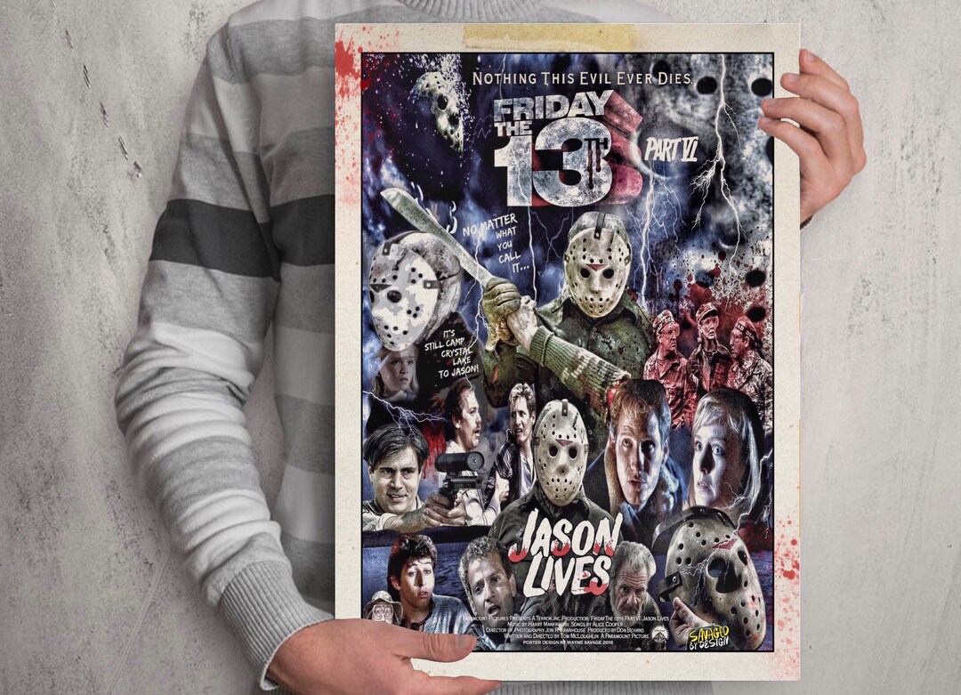 Jason Voorhees friday the 13th Part 6 Poster - Etsy