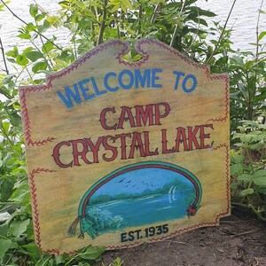 Large Camp Crystal Lake Sign. Direct Copy of the Screen Used Sign From ...