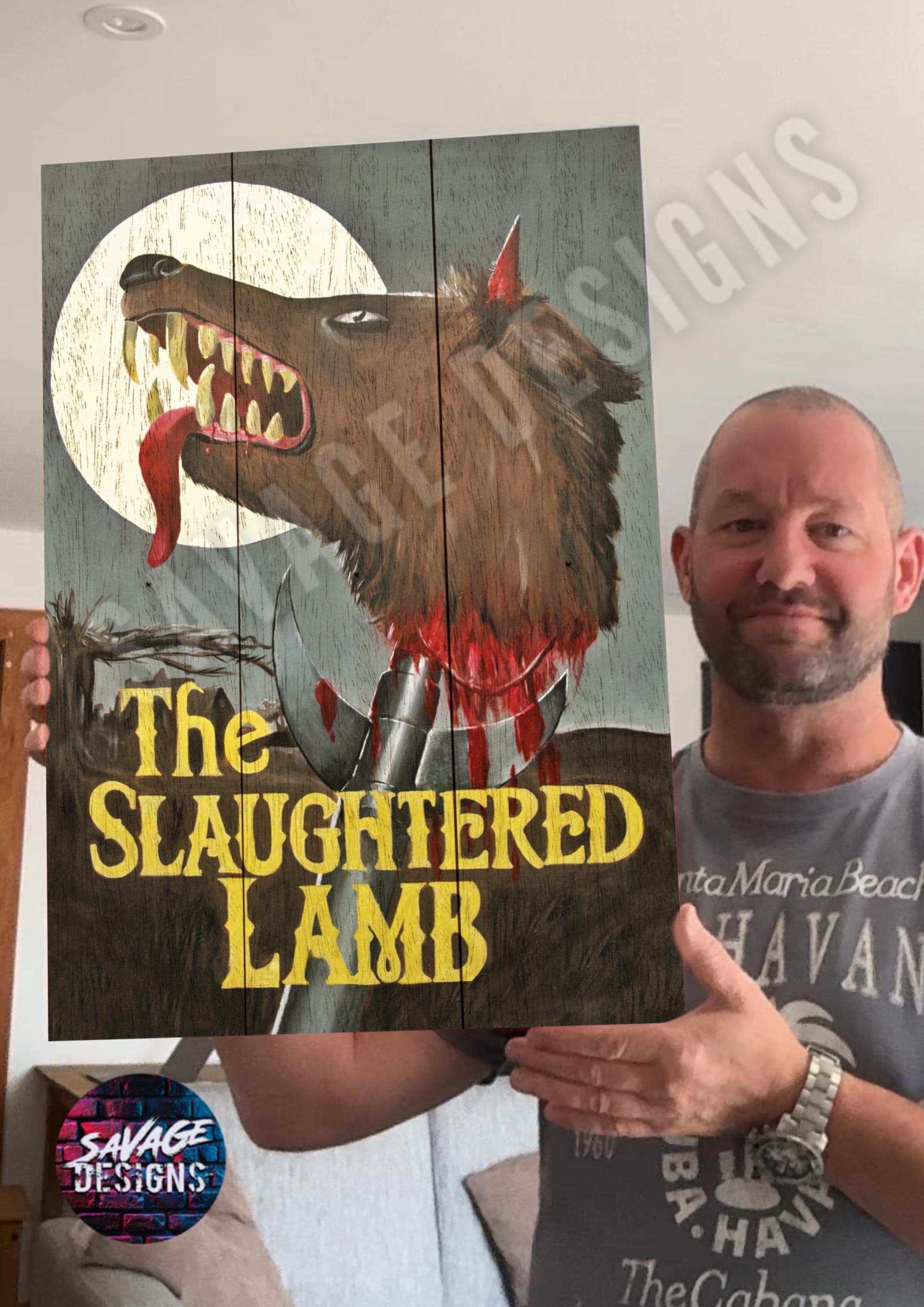 The Slaughtered Lamb Sign Poster - American Werewolf in London. 80s ...