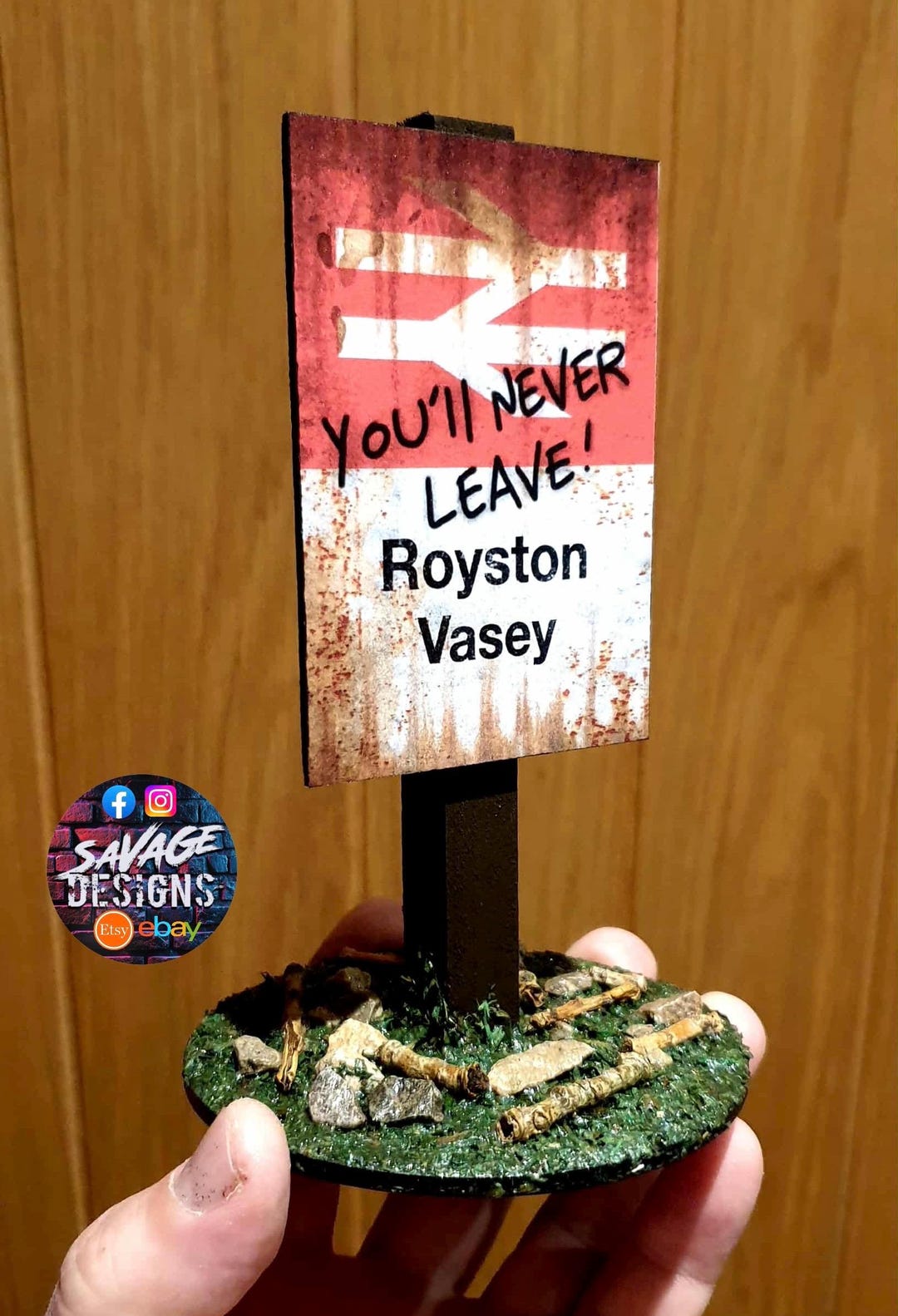 Royston Vasey British Rail Miniature Sign Diorama. for Comedy or ...