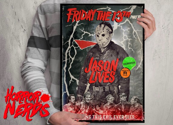 Jason Voorhees friday the 13th Part 6 Poster - Etsy