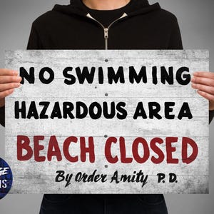Set of 4 Jaws Posters. Amity Island. Steven Spielberg Quint Brody ...
